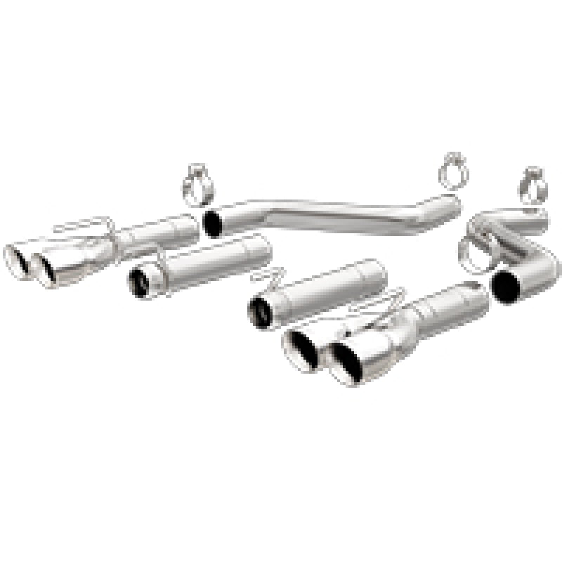 MagnaFlow Axle-Back, SS, 3in, Quad Split Rear 3.5 Tips 2015 Dodge ...