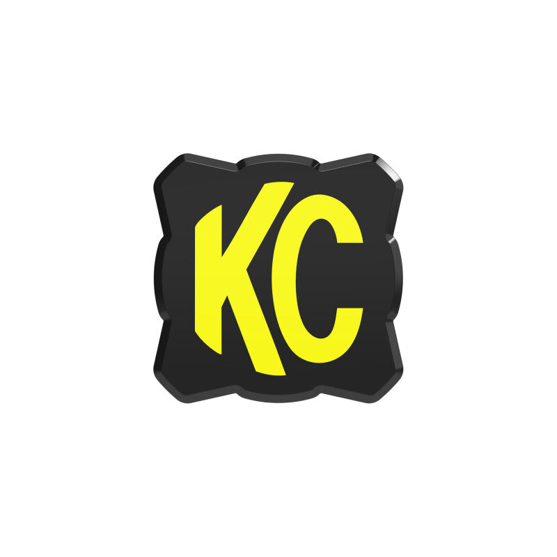 KC HiLiTES FLEX ERA 1 Single Light Cover ONLY (Black/Yellow KC Logo ...