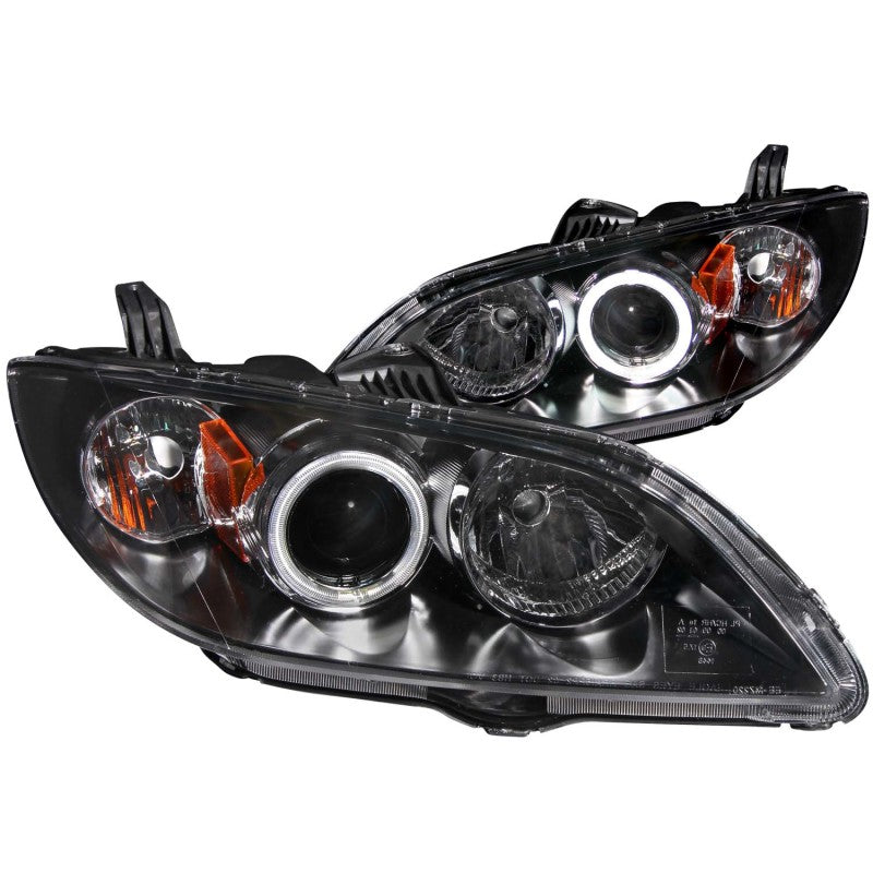 ANZO 2004-2008 Mazda 3 Projector Headlights w/ Halo Black (CCFL) – B2B ...
