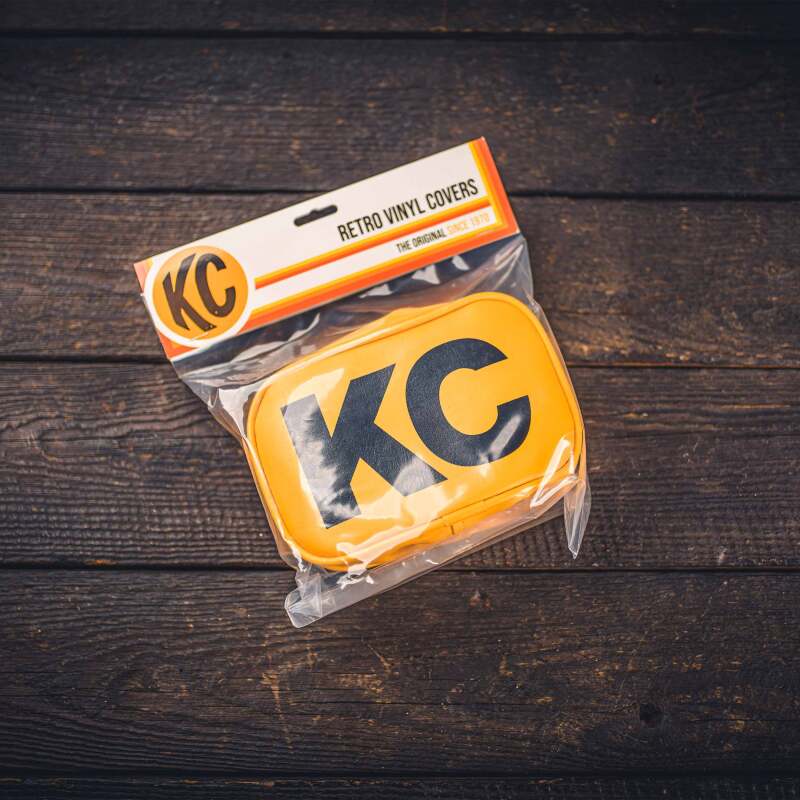 KC HiLiTES Retro 5in x 7in Rectangular Yellow Vinyl Light Cover w ...