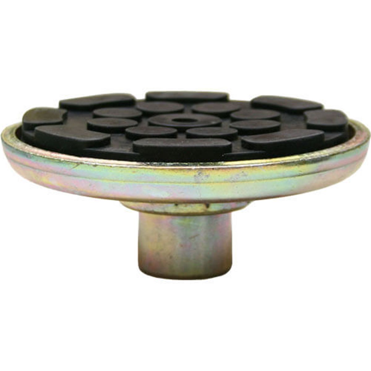 Atlas Automotive Equipment Round Lift Adapter with Rubber Pad, 1.5" Peg ...
