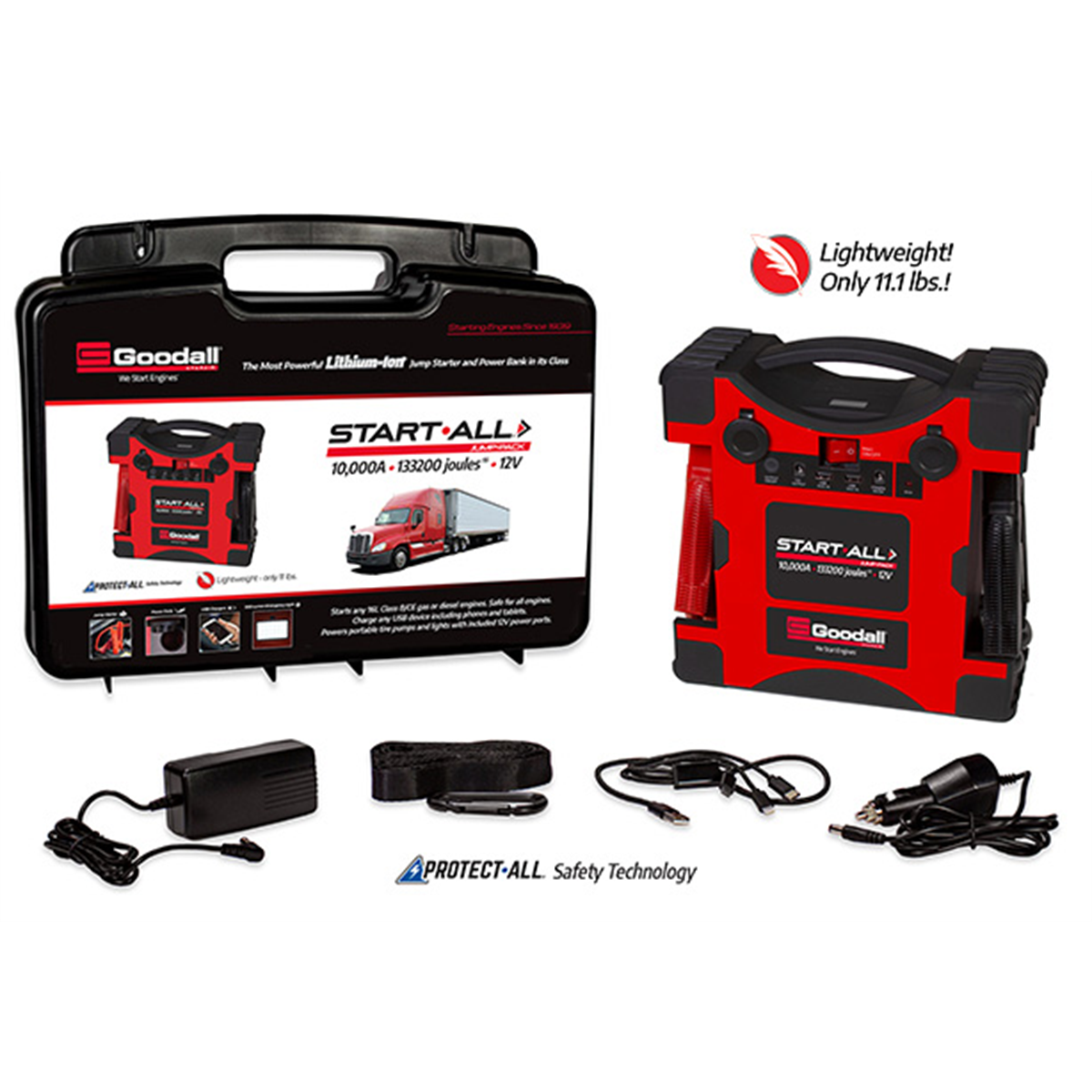 Goodall Manufacturing START-ALL Jump Starter 10,000A 133200 Joules 5S ...