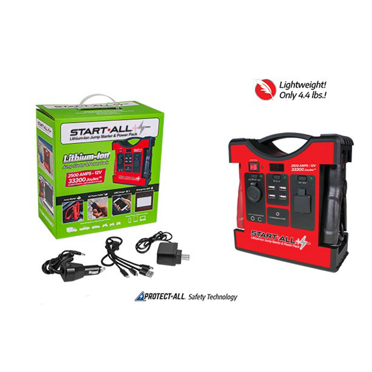 Goodall Manufacturing START-ALL Jump Starter 2,500A 33300 Joules 5S 12V ...