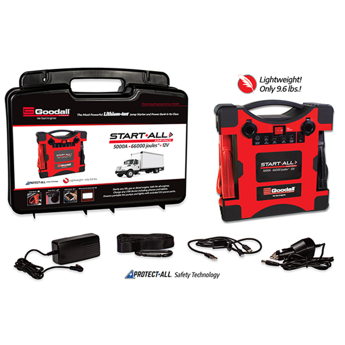 Goodall Manufacturing START-ALL Jump Starter 5000A 60000 Joules 5S 12V ...