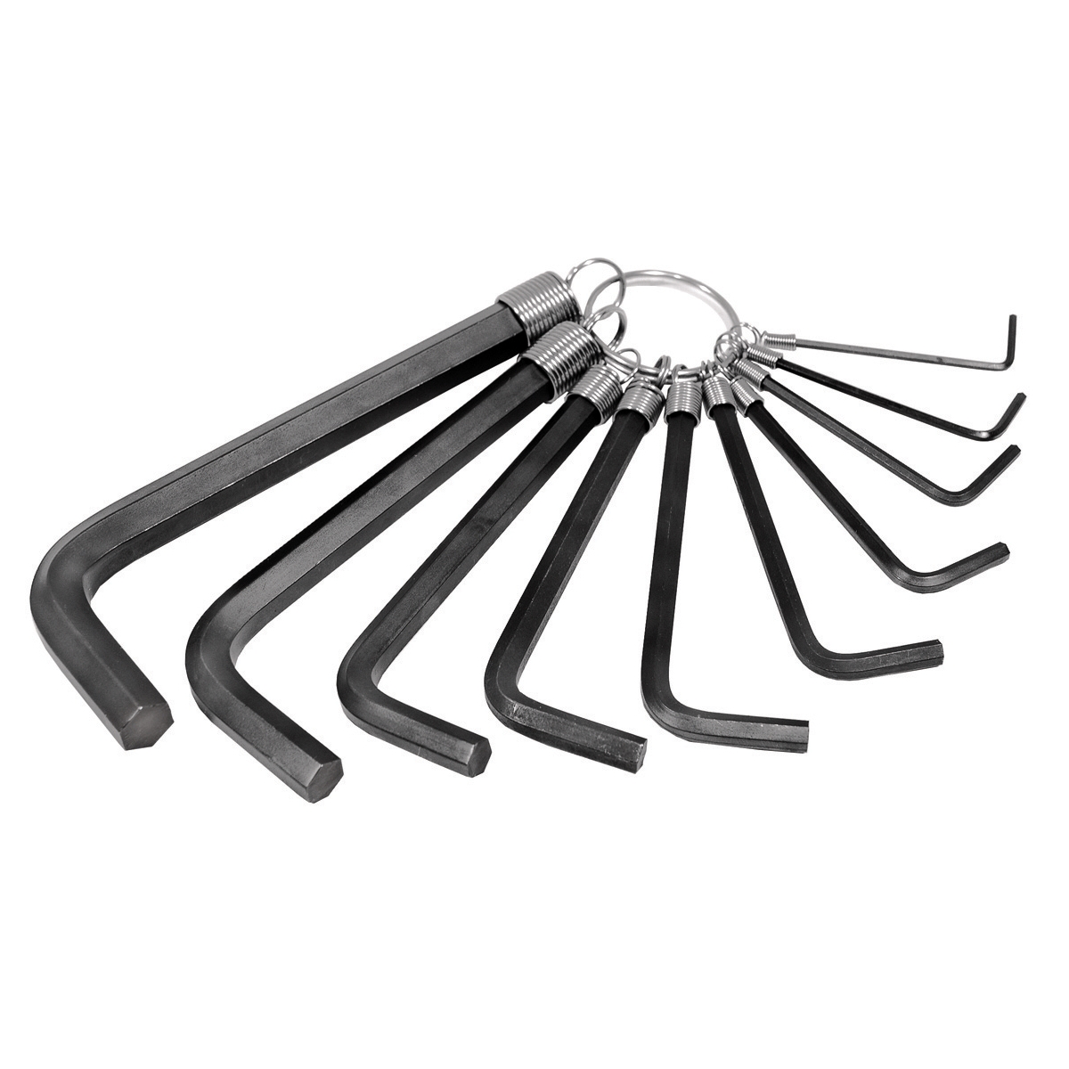 K Tool International HEX KEY SET 10 PC. METRIC 1.5MM TO 10MM ON A RING ...