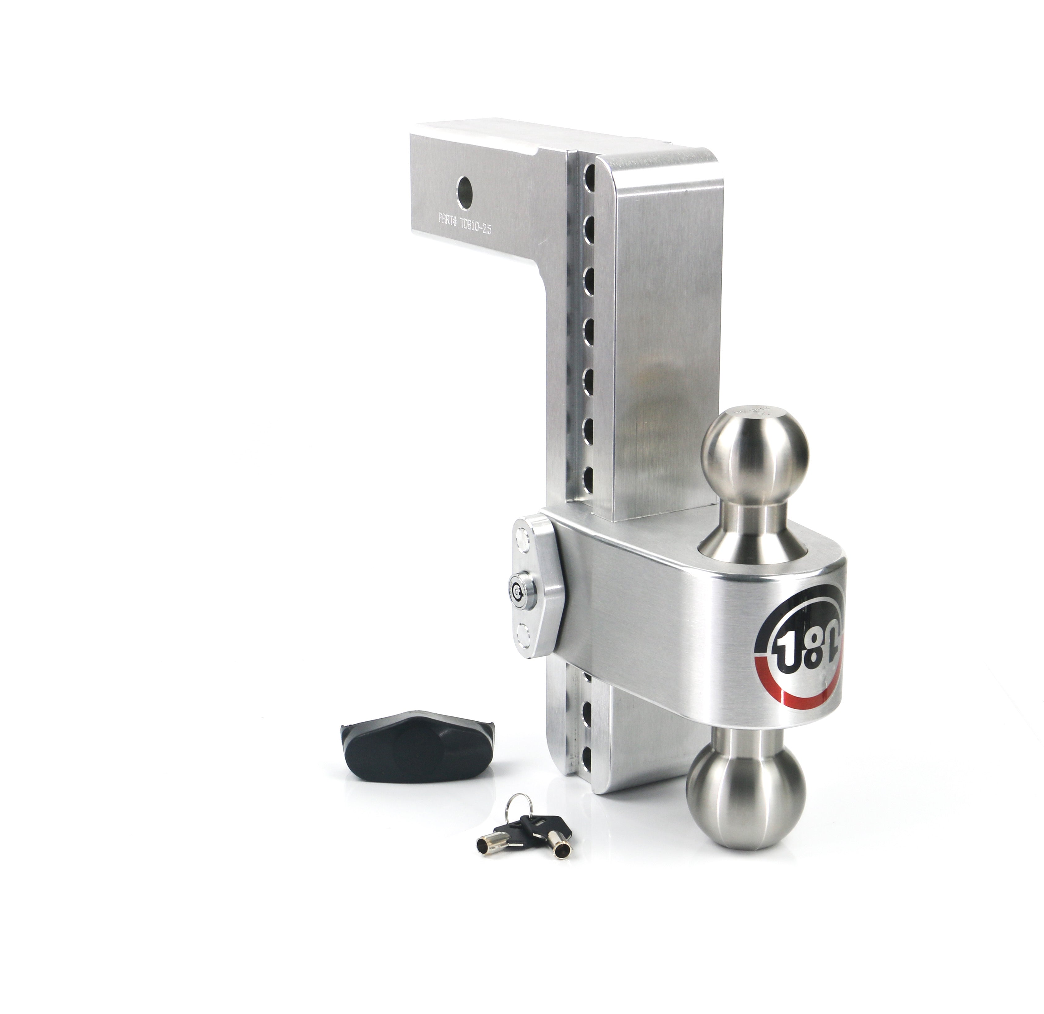 180 Hitch Stainless Steel Ball 10" Drop Hitch With 2.5" Shank – B2B ...