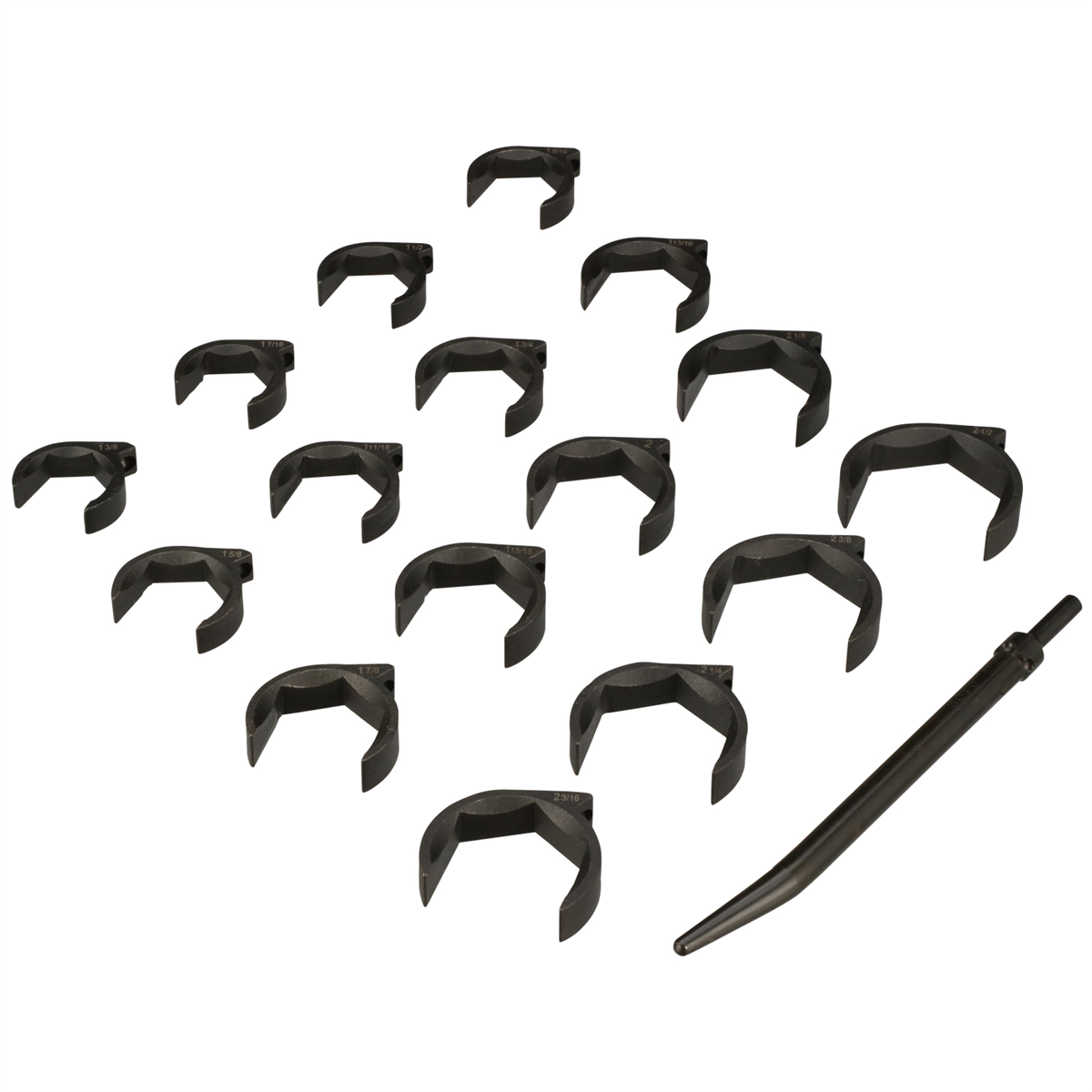 Milton Industries LTI Tool By MIlton 16-Piece SAE SHOCKIT Crows Foot ...