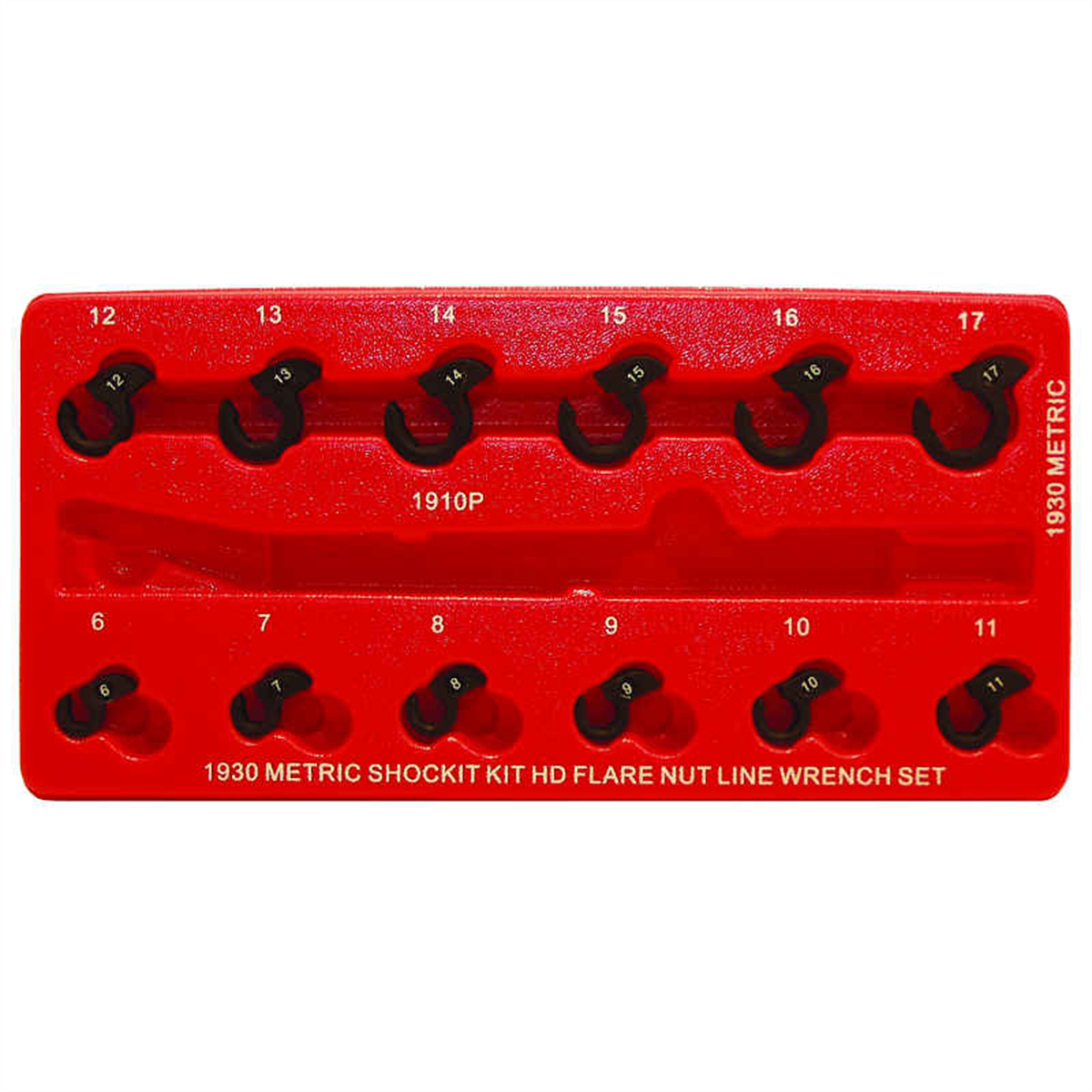 Milton Industries LTI Tool By MIlton 12 Piece Metric SHOCKIT Crows Foot ...