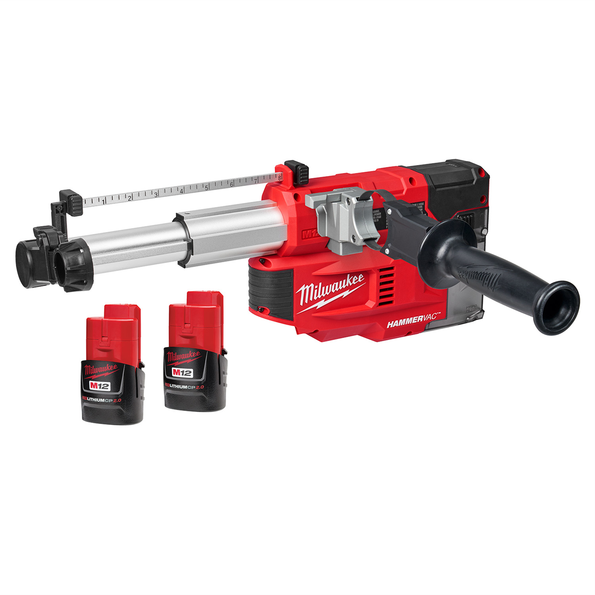 Milwaukee Tool M12 HAMMERVAC Universal Dust Extractor Kit MLW2509-22 ...