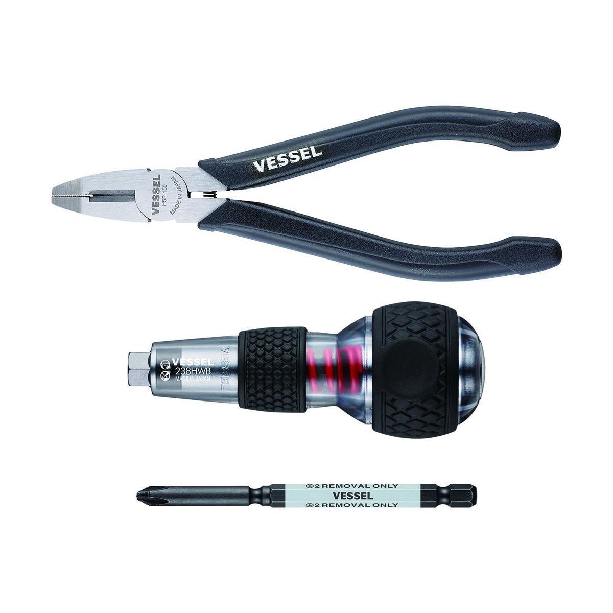 Vessel Tools Impact & Out Screwdriver & Screw Removal Kit VES238HWB2PU ...